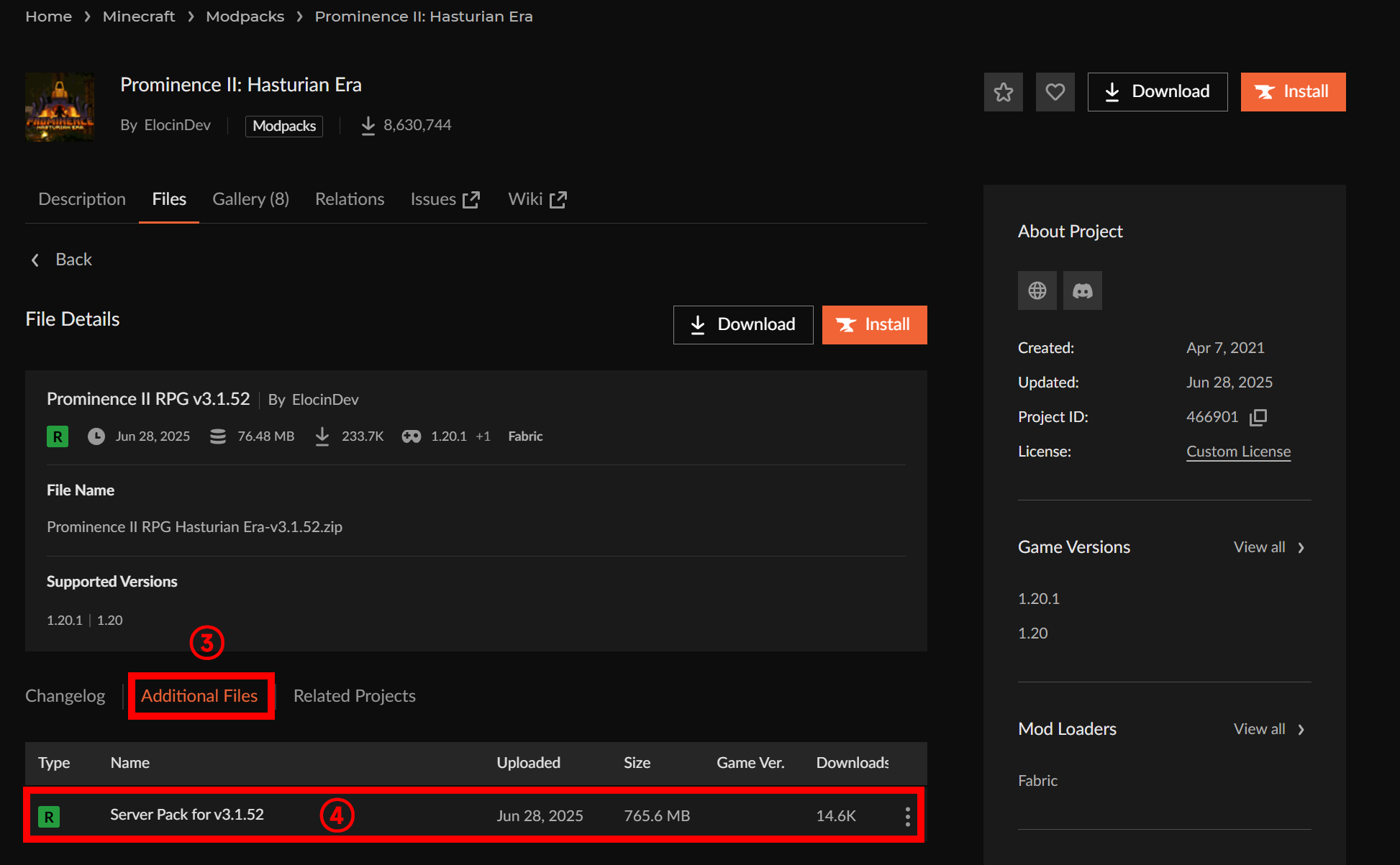 如何下载整合包的服务端文件 | VM汉化组